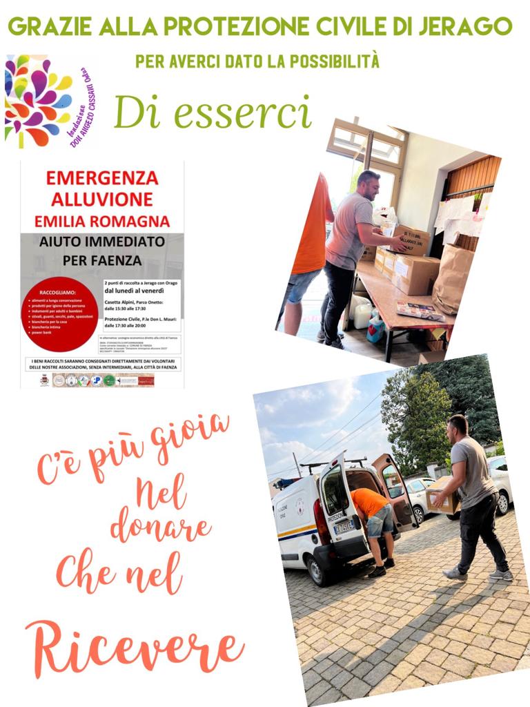 Alluvione in Romagna – Grazie alla Protezione civile di Jerago con ...